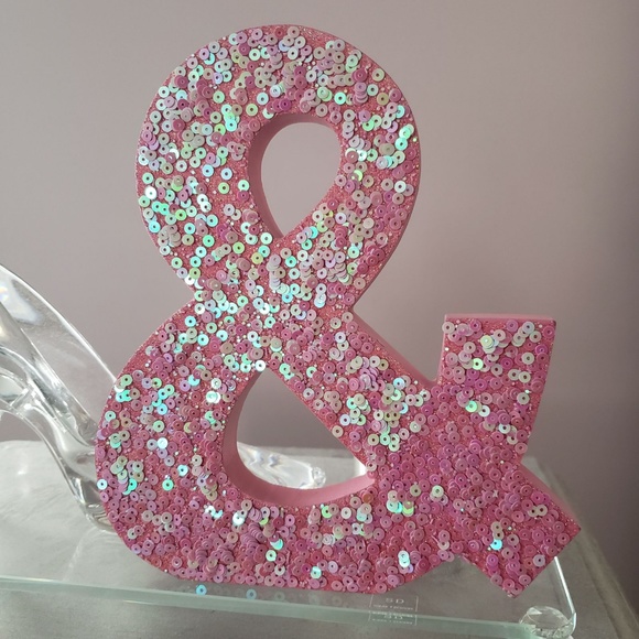 Target | Accents | Sequin Ampersand And Arrow Wooden Signs | Poshmark